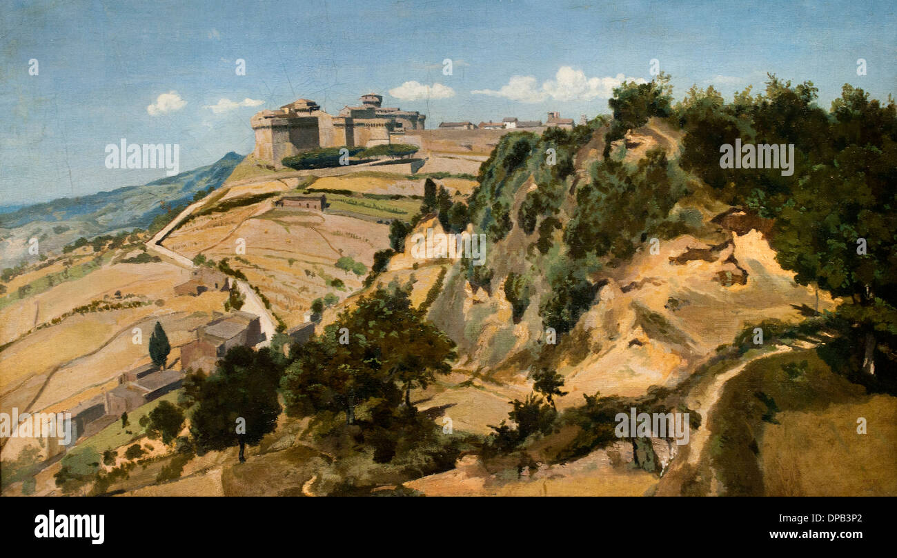 Volterra (Tuscany, Italy) looking at the view taken by citadel 1834 ...