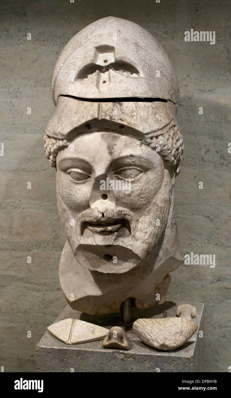 Head of strategos so called ( head of Miltiades. Roman time copy Greek ...