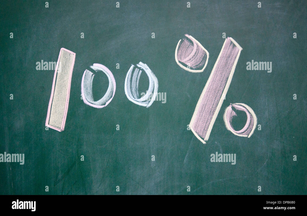 100 percent blackboard hi-res stock photography and images - Alamy