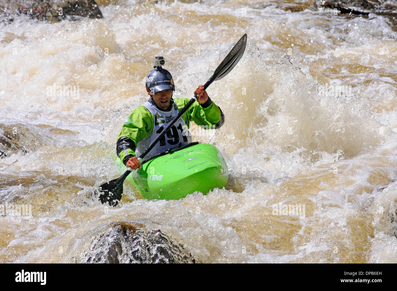 Whitewater kayaking in Homestake Creek during Teva Mountain Games 2011 ...