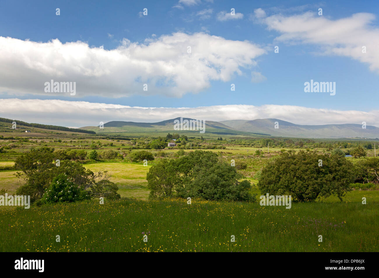 Rural scenery on the Iveragh Peninsula, Co. Kerry, Ireland Stock Photo ...