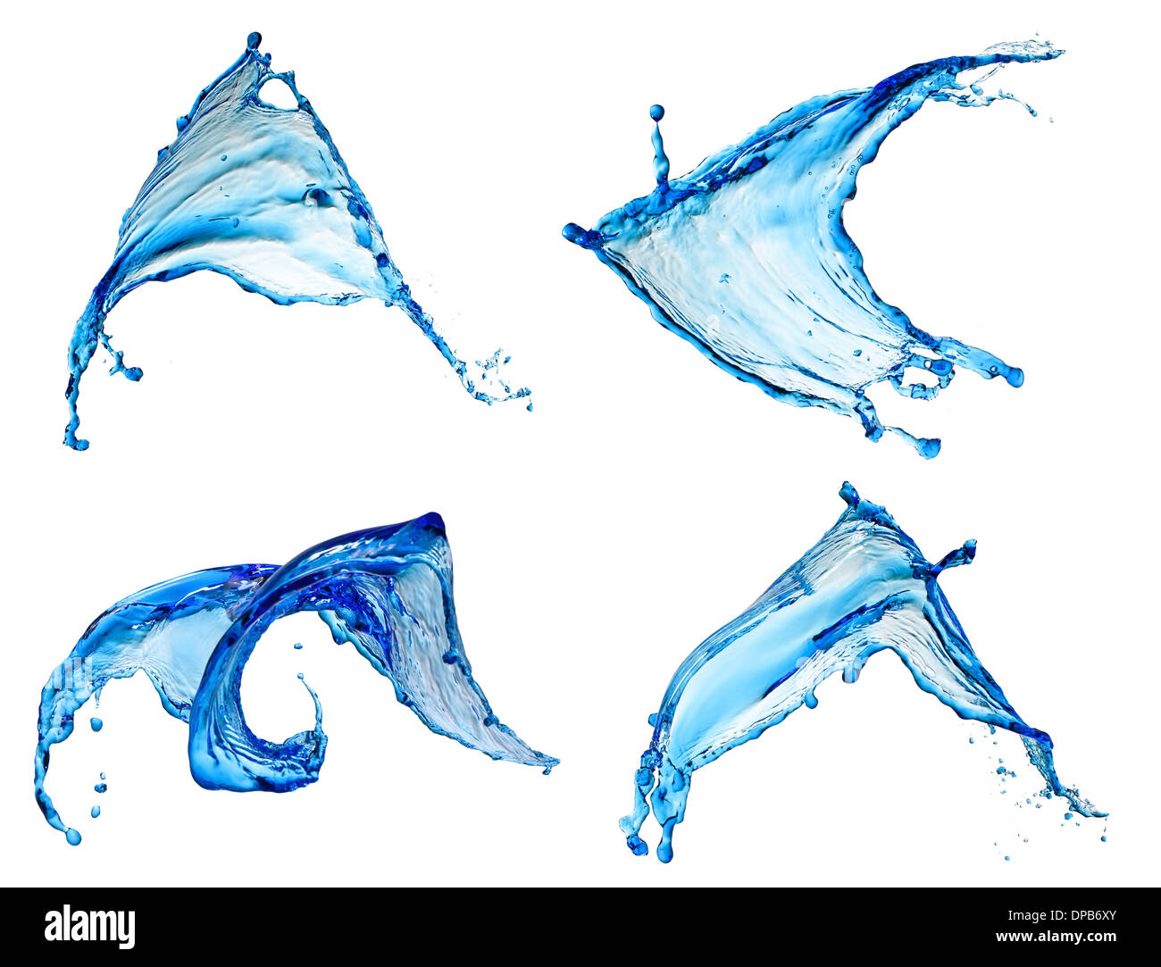 A splash of flying crystal clear water Stock Photo - Alamy