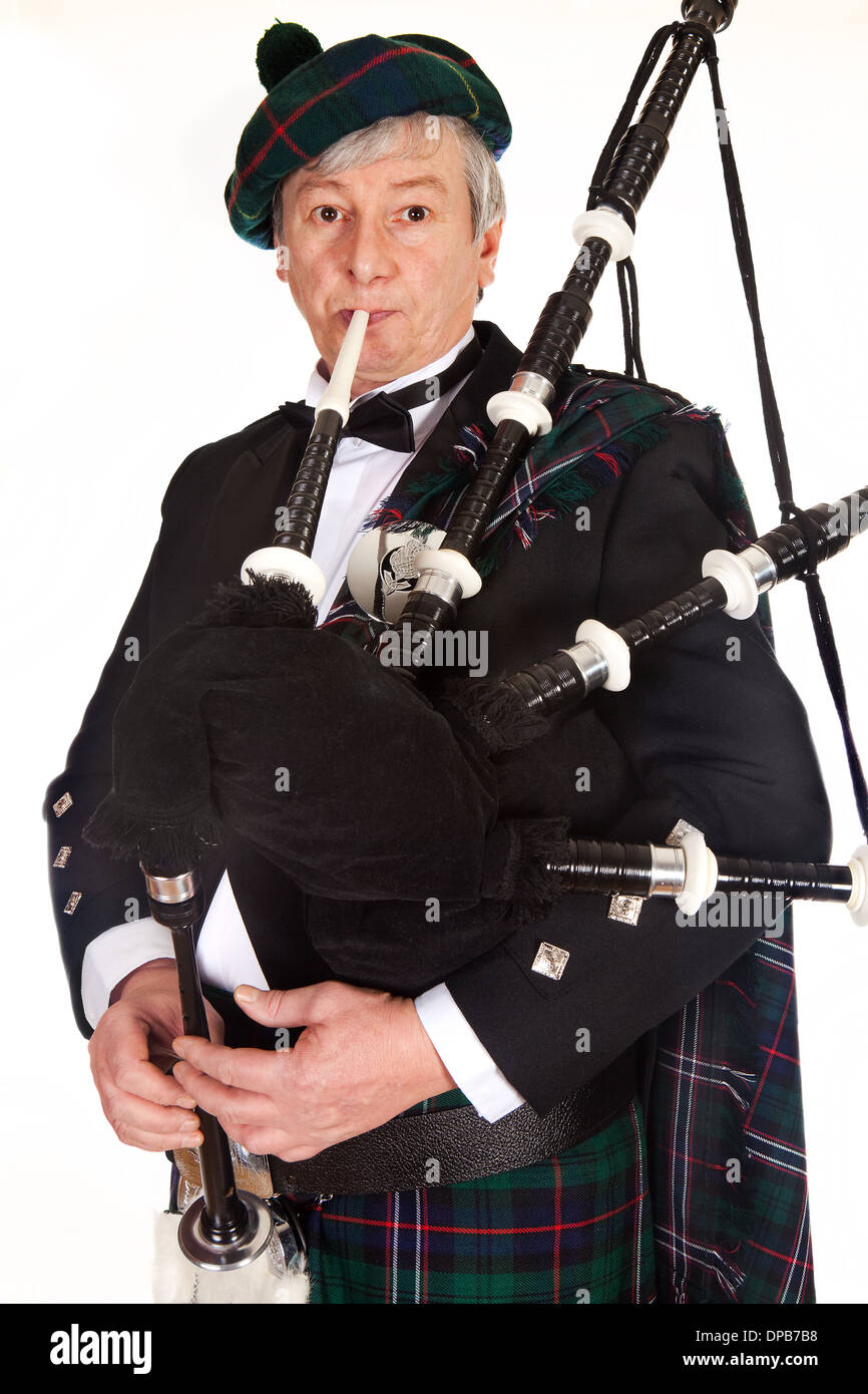 Blowing bagpipes hi-res stock photography and images - Alamy