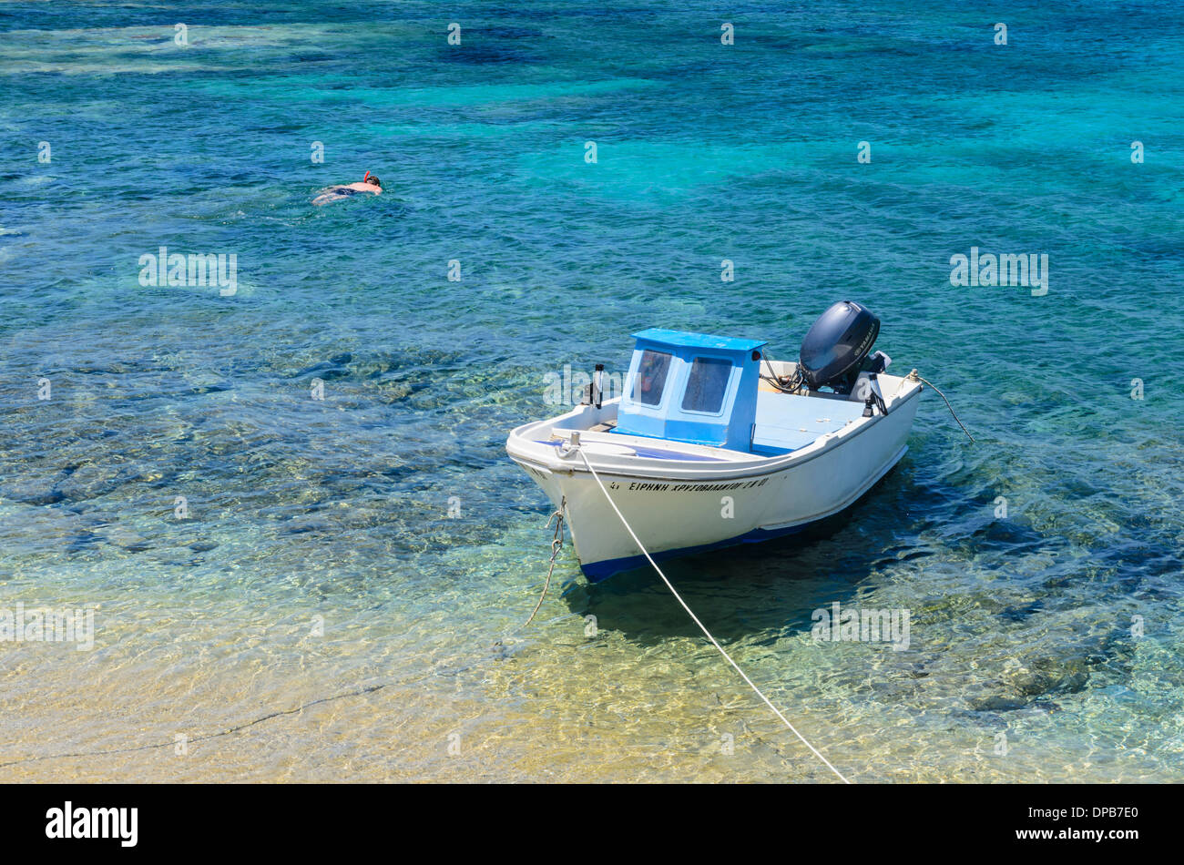 In a boat in greece hi-res stock photography and images - Alamy