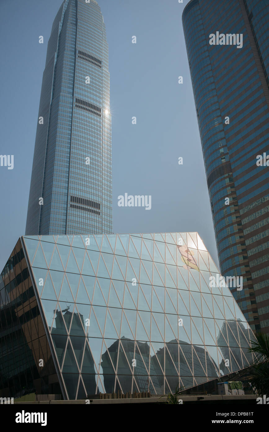 Exchange Square in Central, Hong Kong. New Standard Chartered building ...