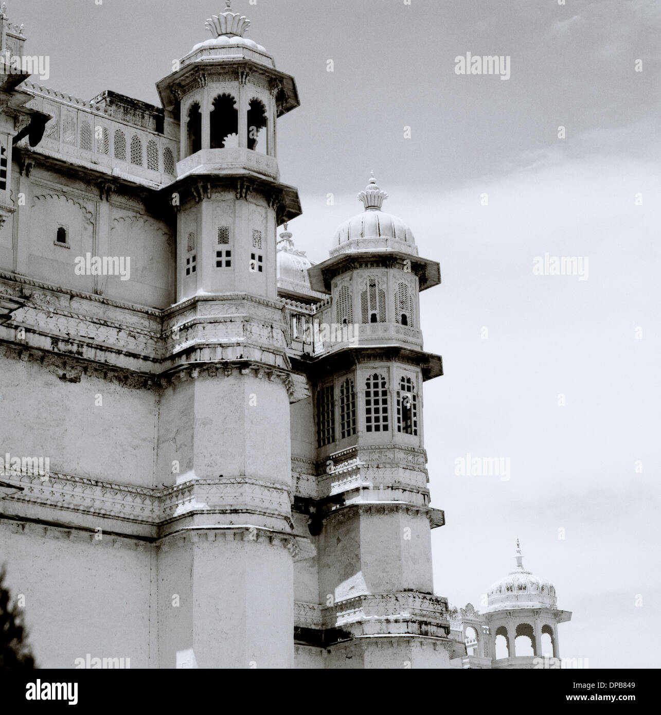 The City Palace in Udaipur in Rajasthan in India in South Asia ...
