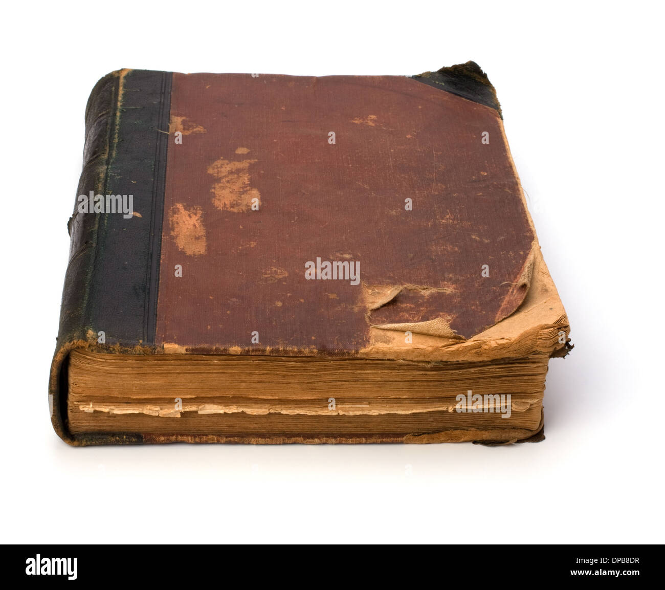 tattered book isolated on white background Stock Photo - Alamy