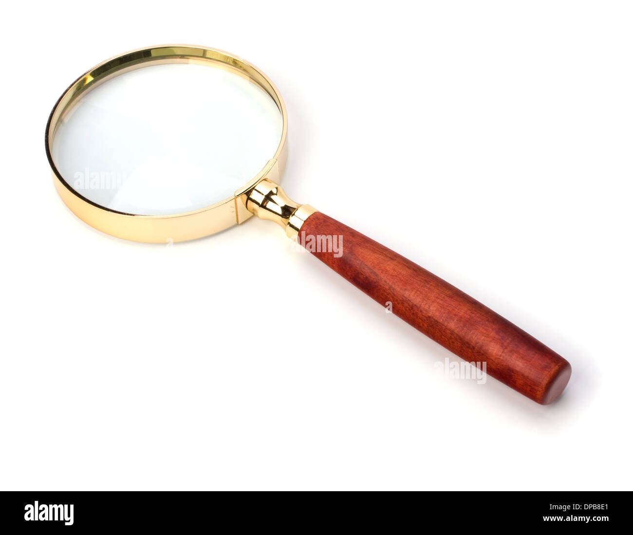 hand magnifier isolated on white background Stock Photo - Alamy