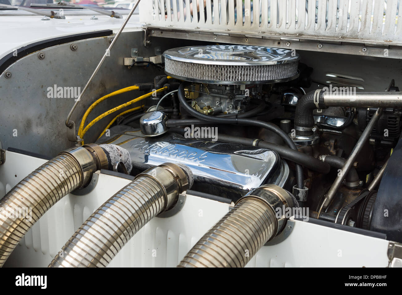 Engine Roadster Excalibur Series II Phaeton (close-up Stock Photo - Alamy