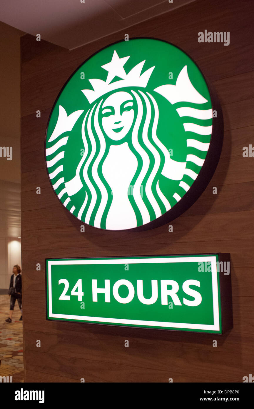 24 Hour Starbucks Coffee Stock Photo Alamy