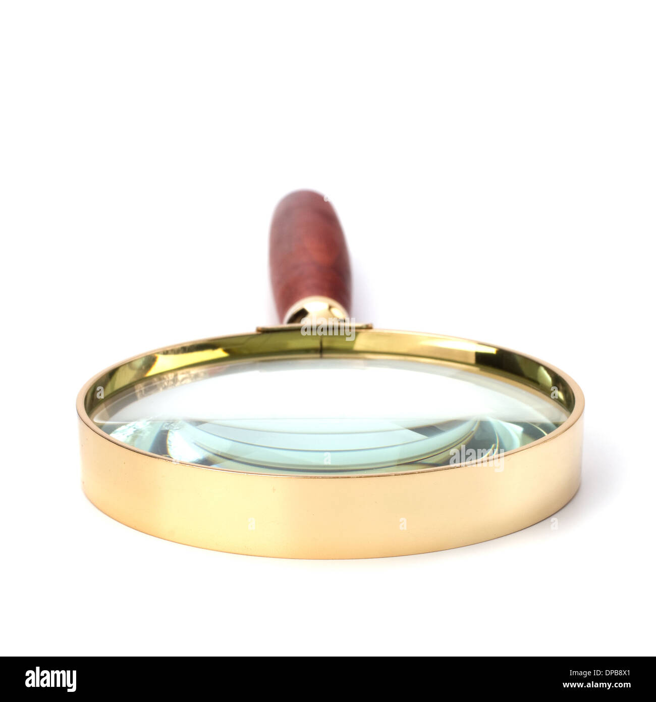 hand magnifier isolated on white background Stock Photo - Alamy