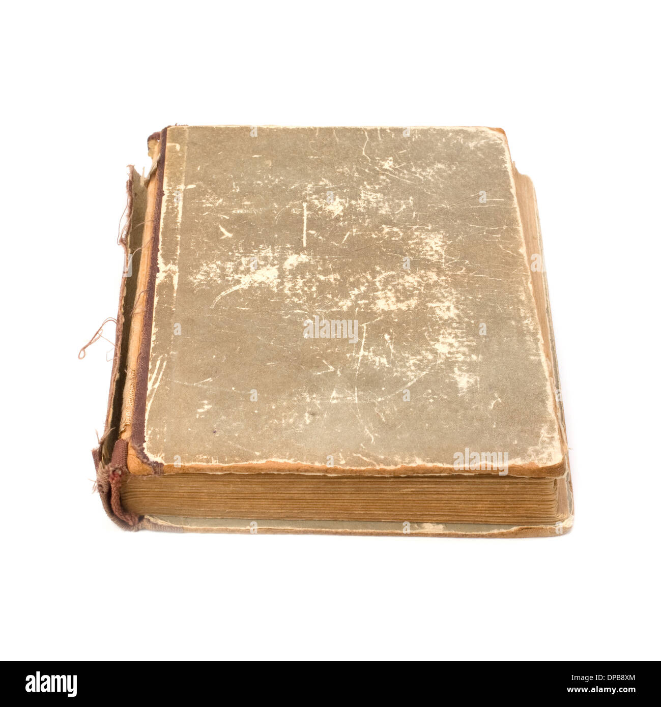 tattered book isolated on white background Stock Photo - Alamy