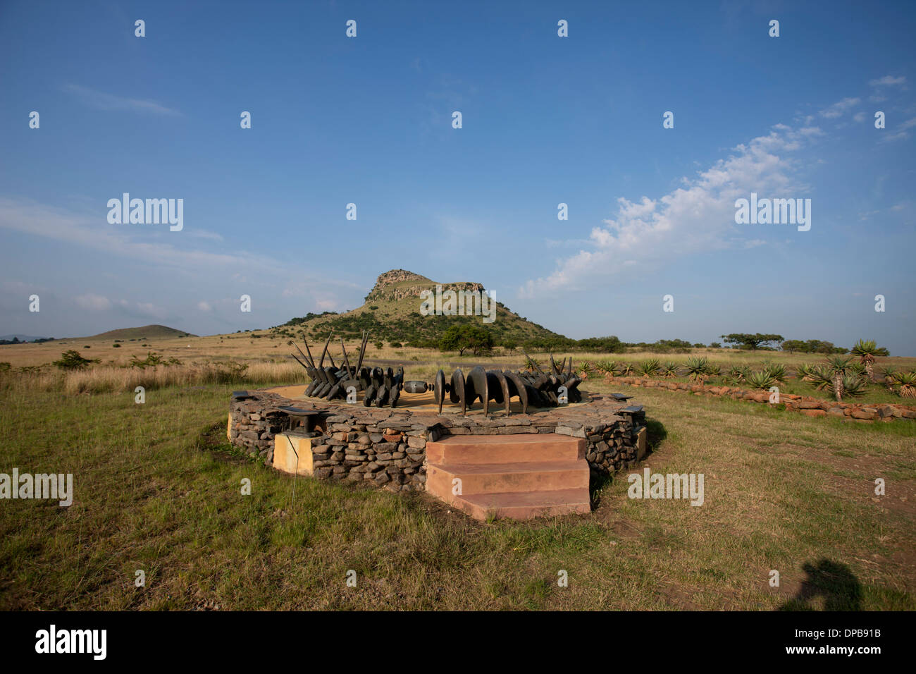 isandlwana battlefield Zulu memorial Stock Photo - Alamy