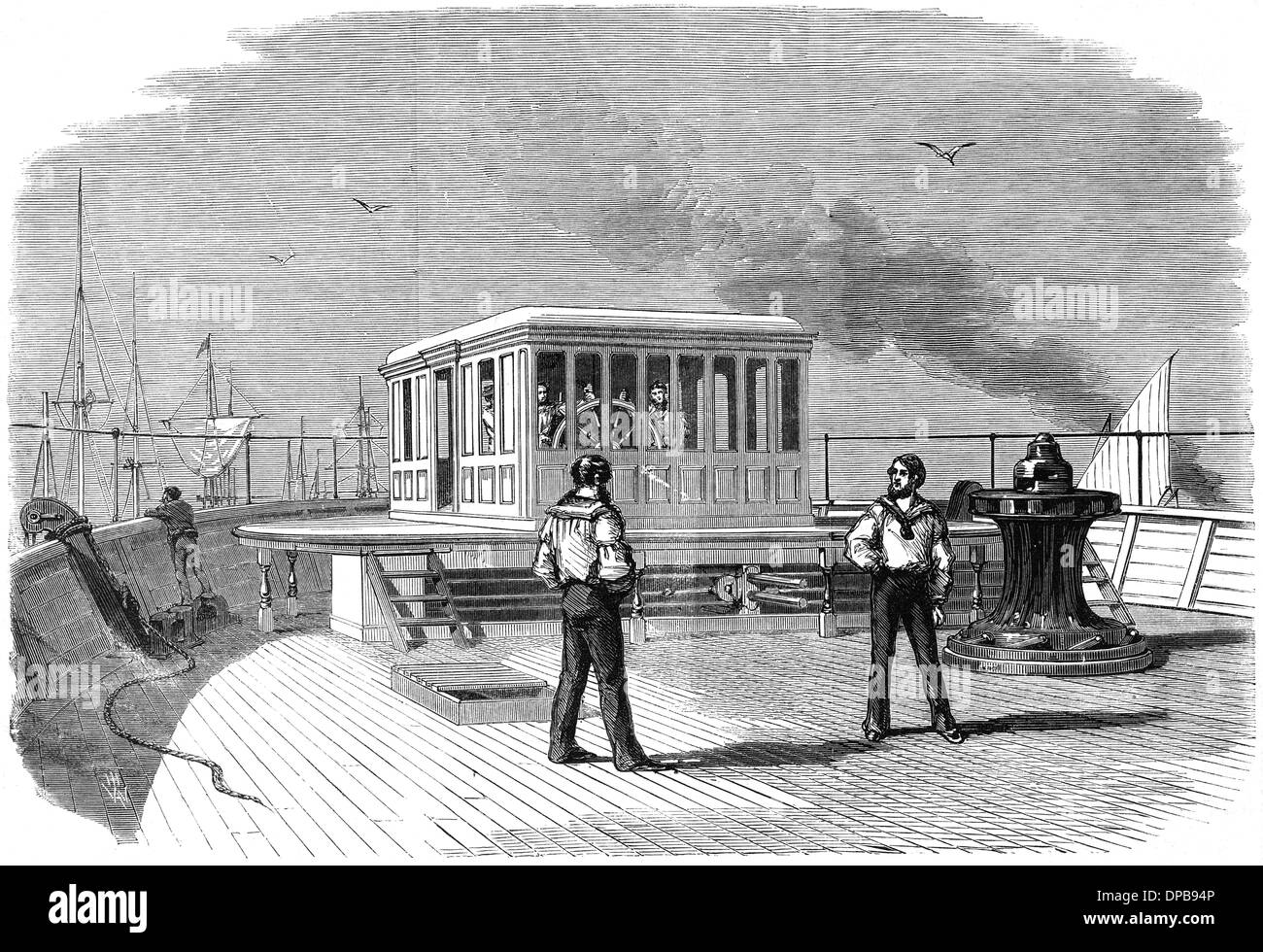 Great Eastern wheelhouse Stock Photo - Alamy