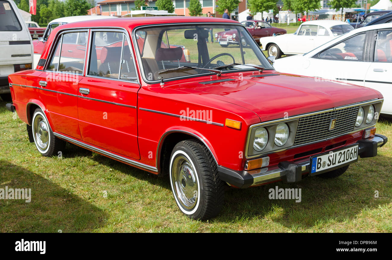 Soviet medium-sized family car, 4-door sedan, VAZ-2106 Stock Photo - Alamy