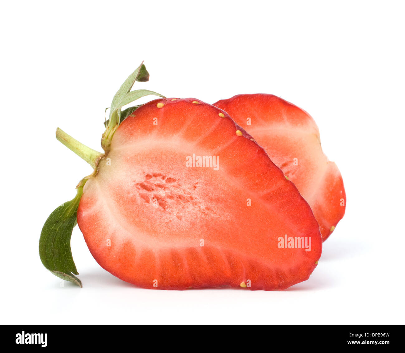 Cut open strawberry Cut Out Stock Images & Pictures - Alamy