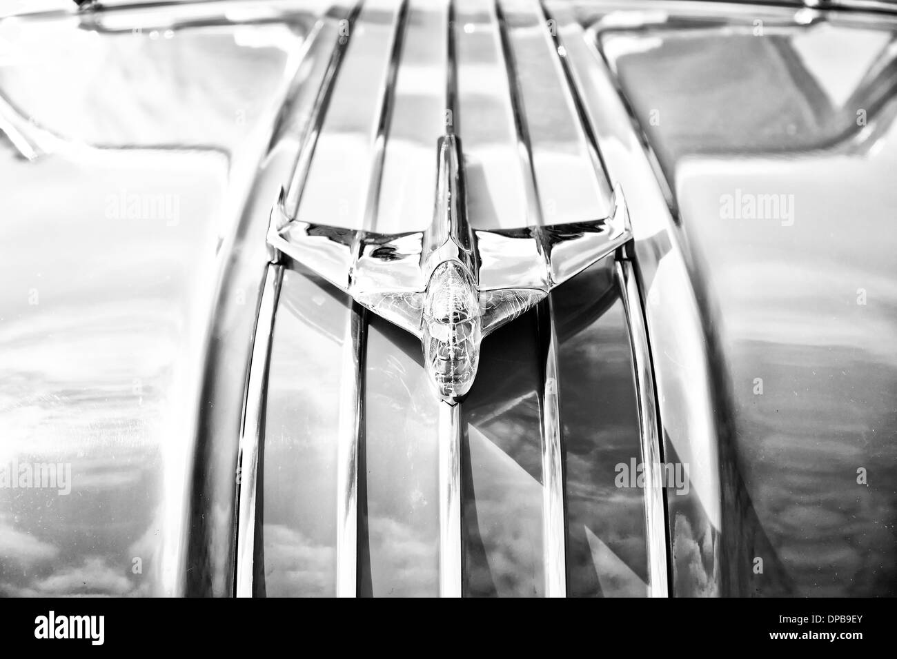Indian chief hood ornament Black and White Stock Photos & Images - Alamy