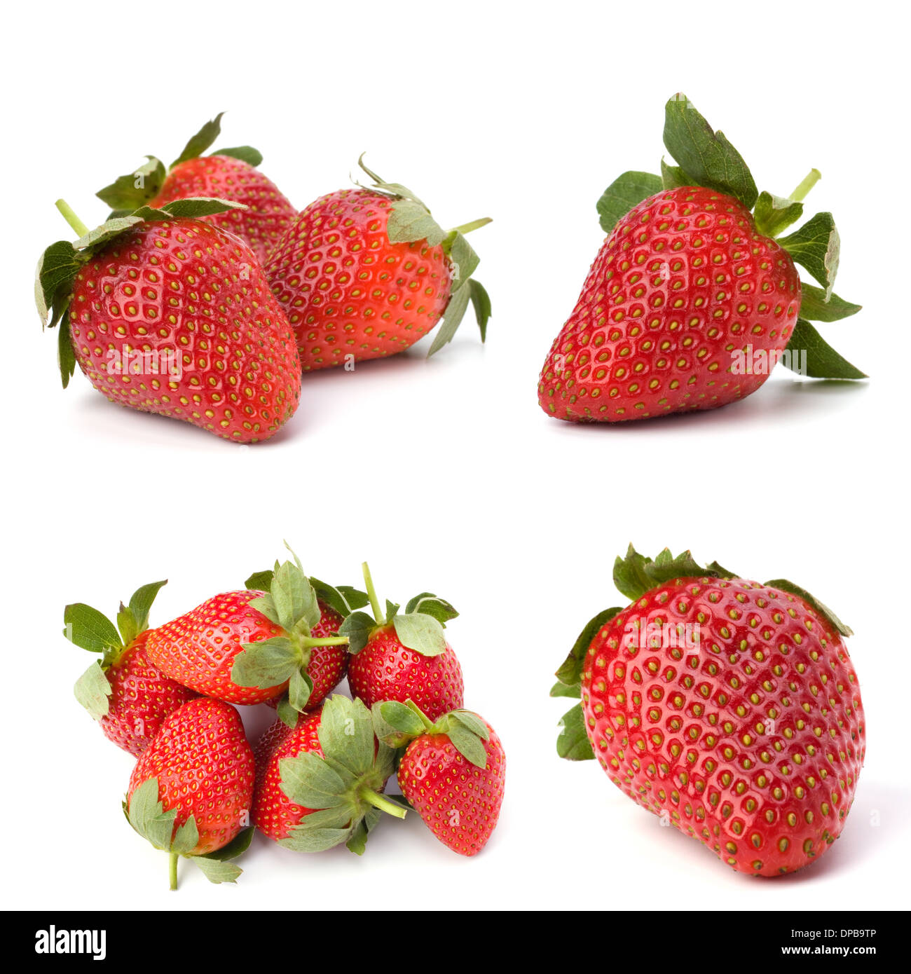 Strawberry isolated on white background Stock Photo - Alamy