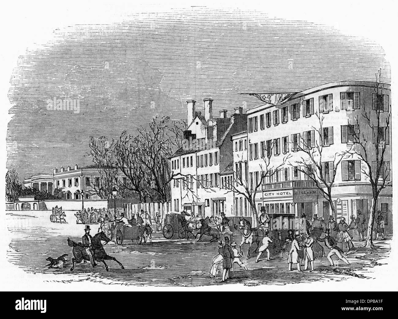 Street in washington dc Black and White Stock Photos & Images - Alamy