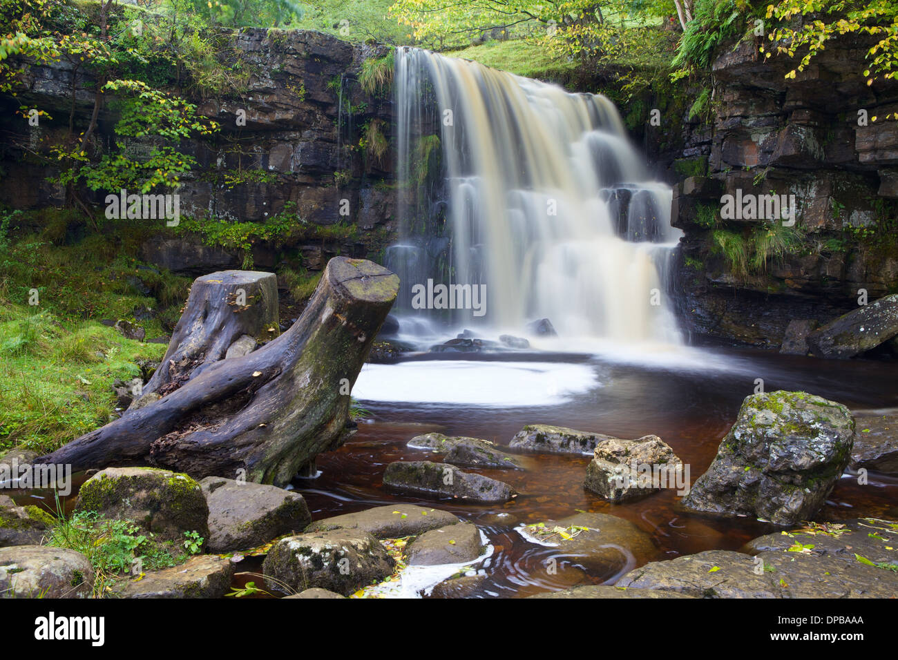 East Gill Waterfall, nr Keld, North Yorkshire, England Stock Photo - Alamy