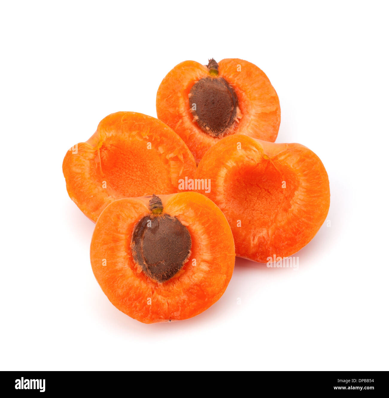 Ripe apricot fruit isolated on white background Stock Photo - Alamy