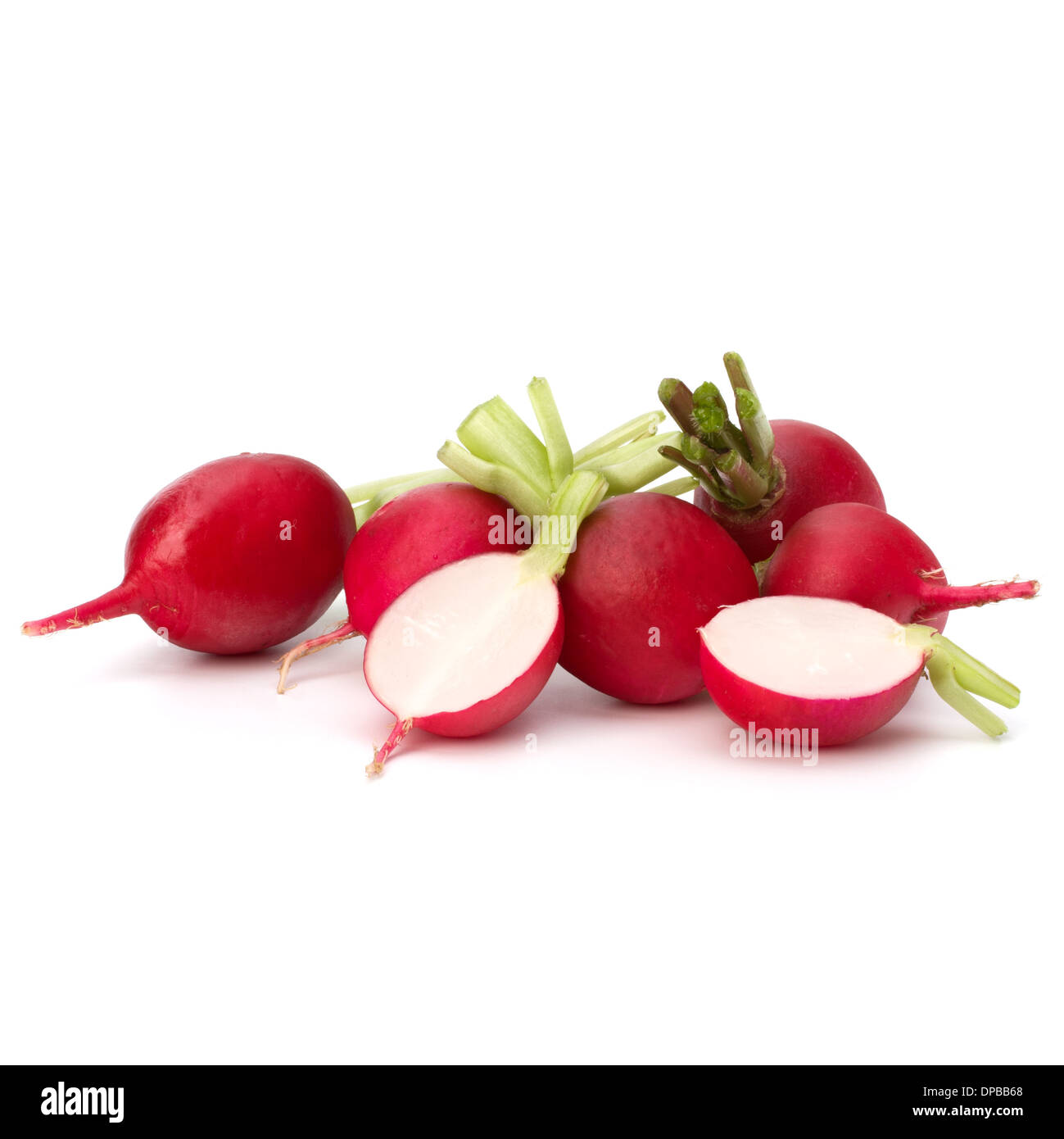 Small garden radish isolated on white background Stock Photo - Alamy
