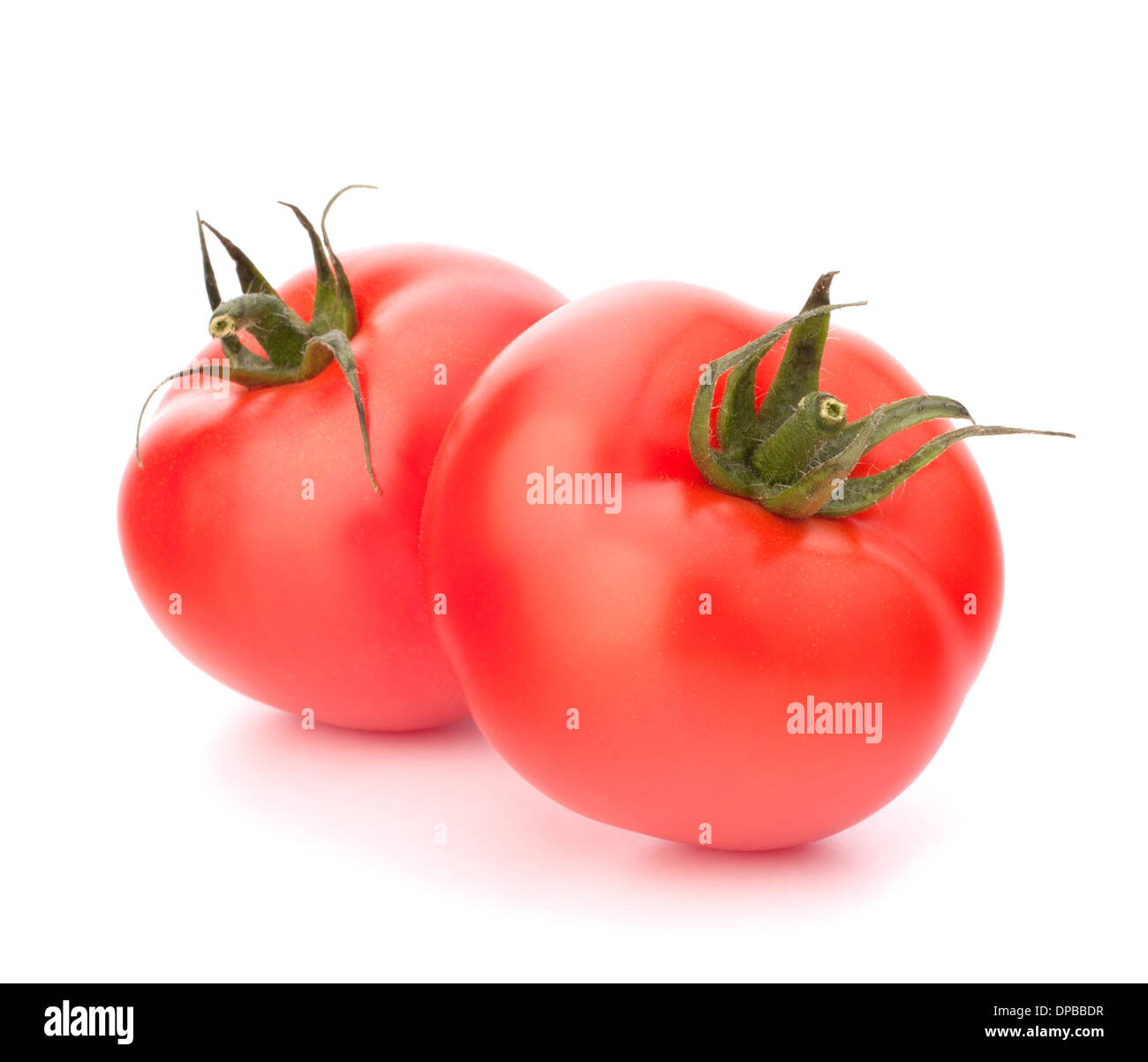 Two tomato vegetable isolated on white background cutout Stock Photo ...