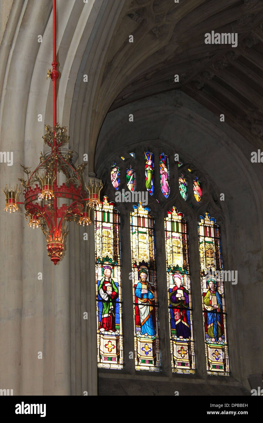 Stained Glass Window, Bath Abbey (The Abbey Church of Saint Peter and ...