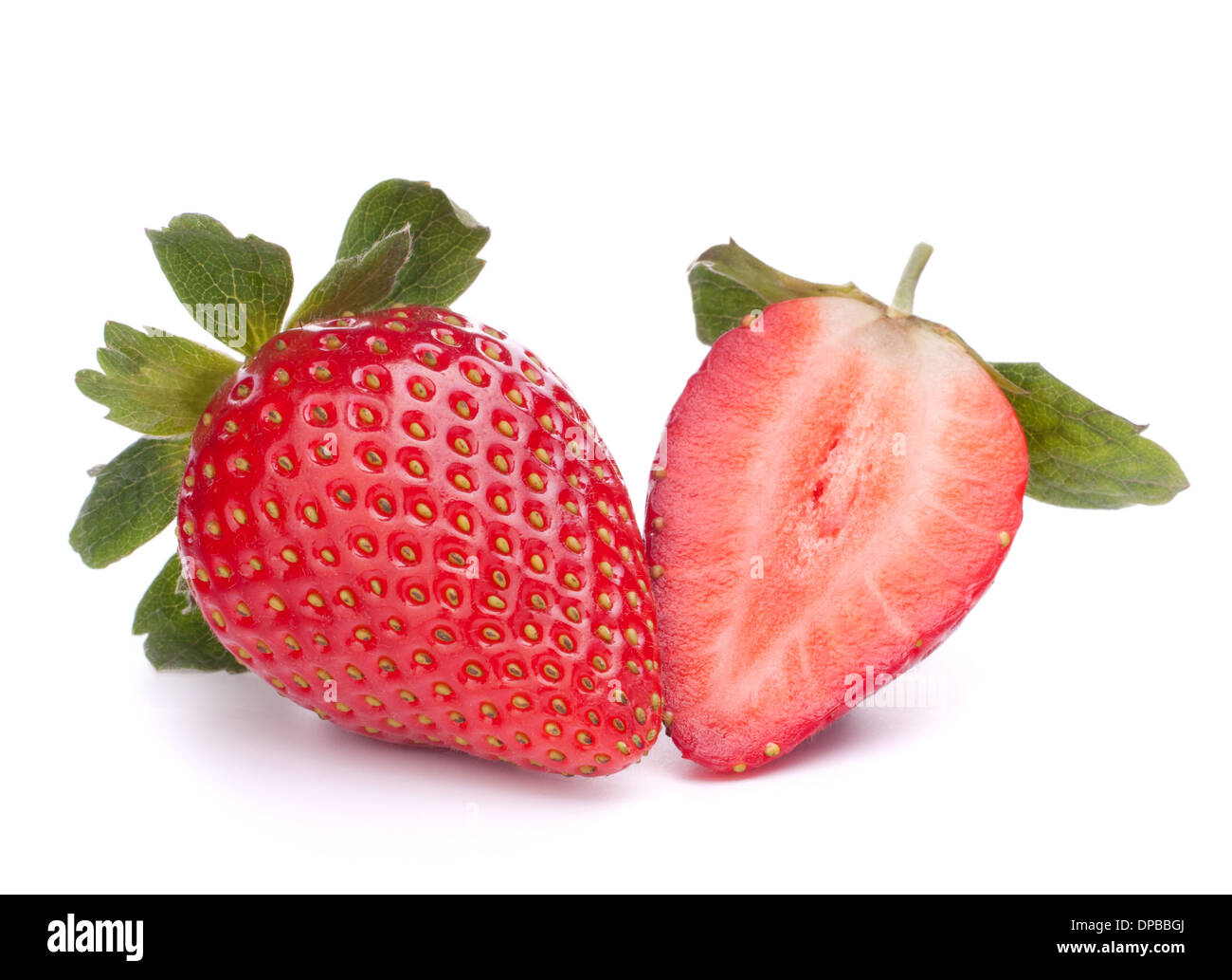 Strawberry isolated on white background cutout Stock Photo - Alamy