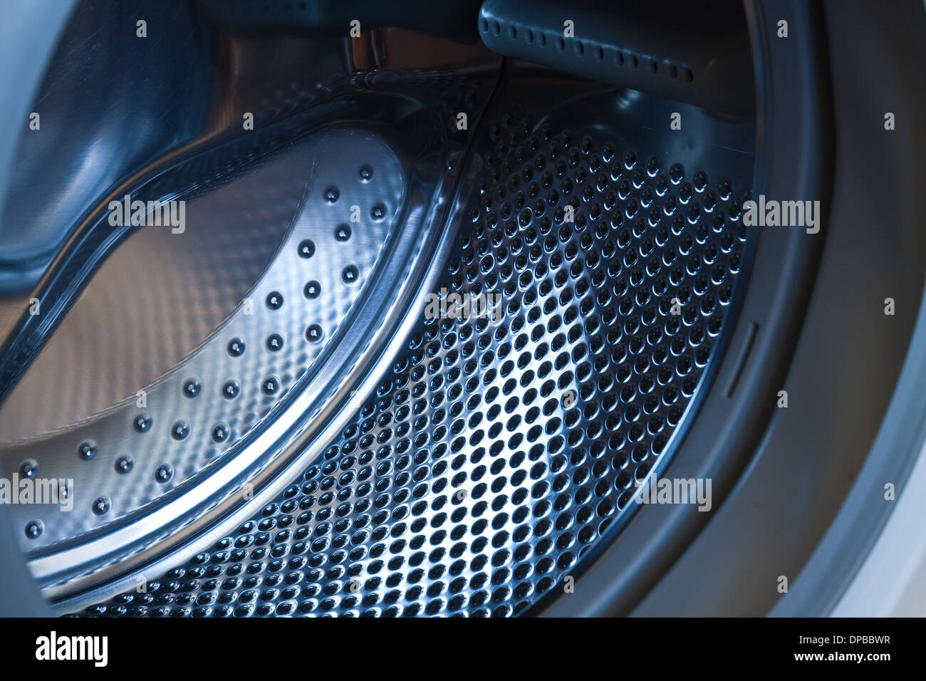 Perforated stainless steel drum for automatic washing machine Stock ...