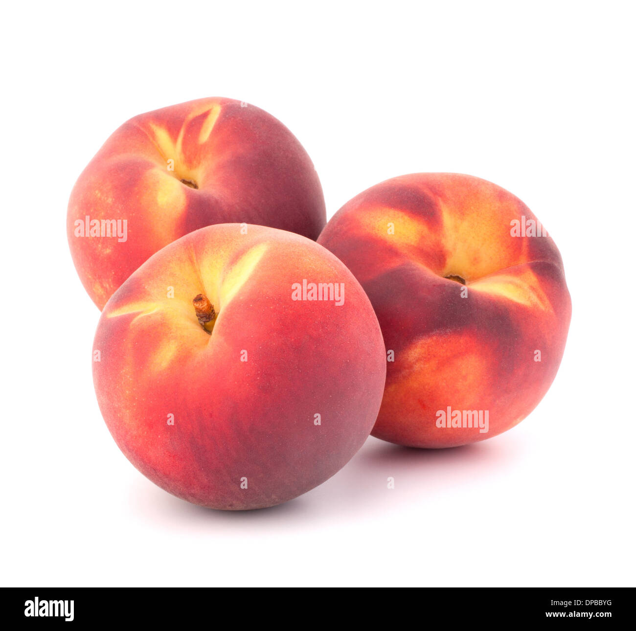 Ripe peach fruit isolated on white background cutout Stock Photo - Alamy