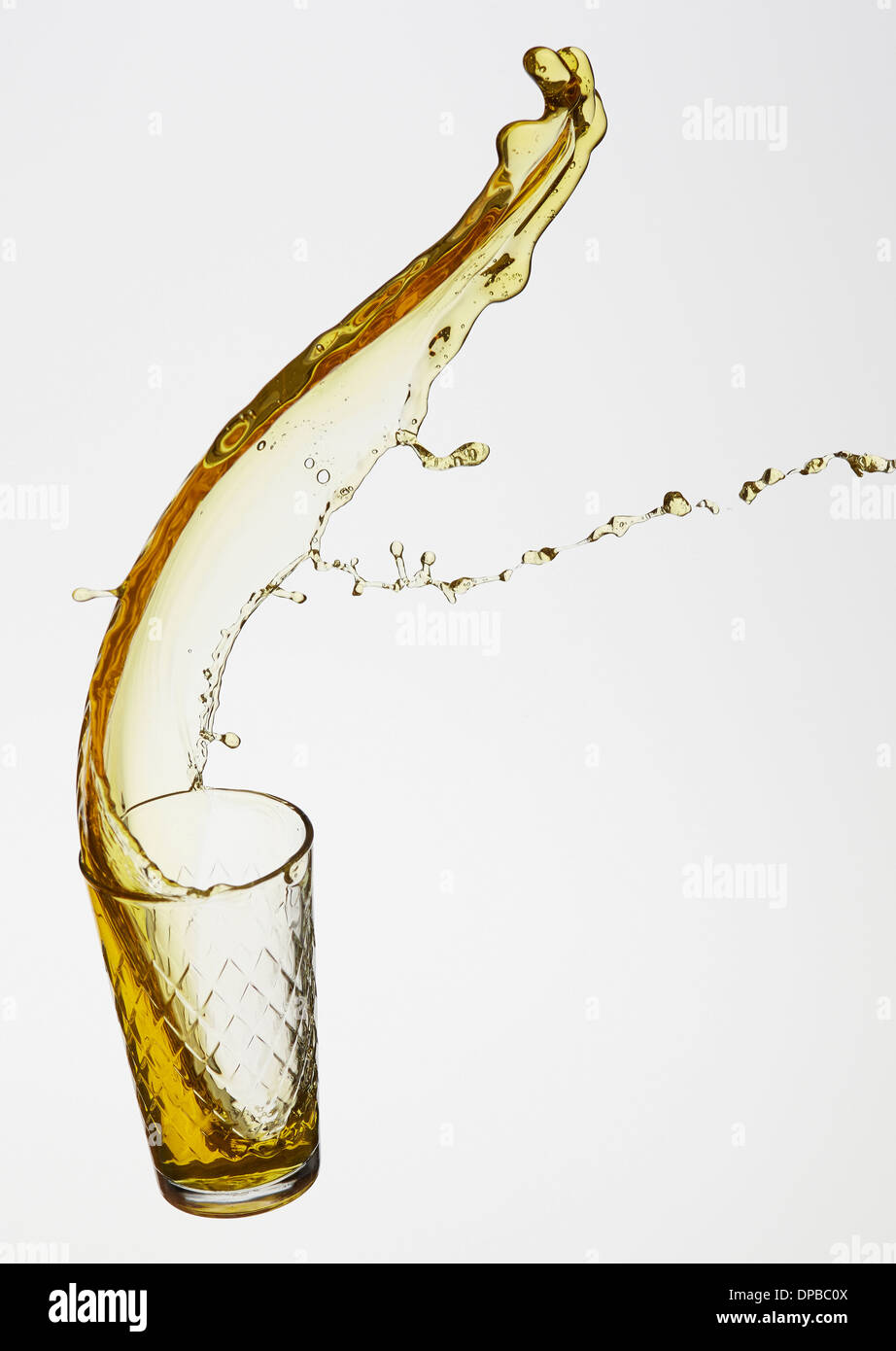 Apple cider in glass Stock Photo - Alamy