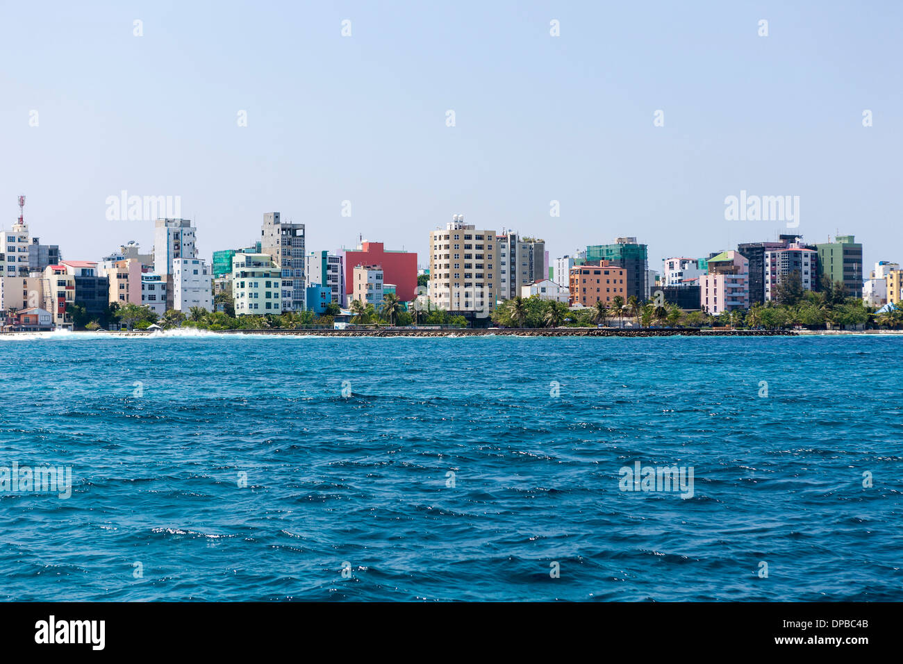 Maldives, View of Male Stock Photo - Alamy