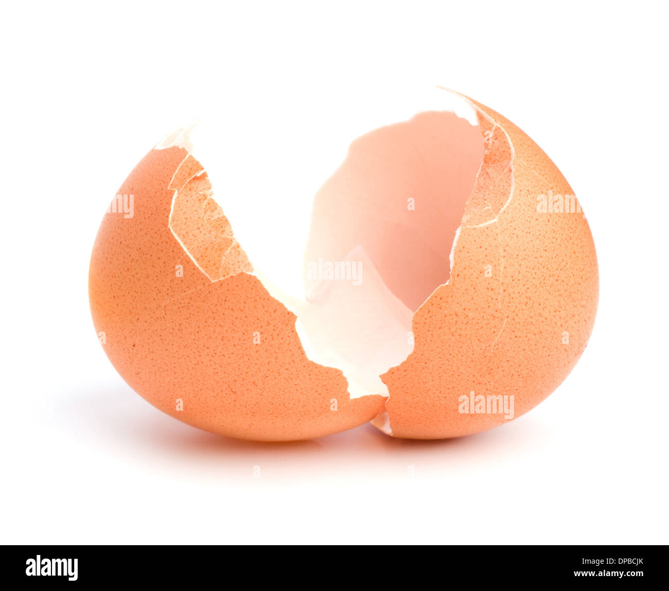 broken eggshell isolated on white background Stock Photo - Alamy