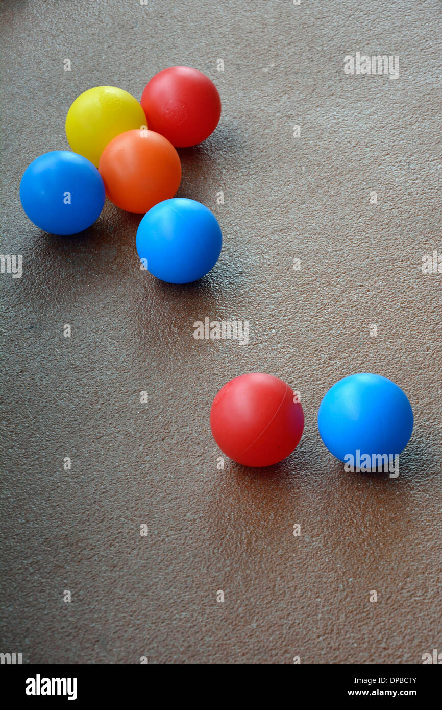 Coloured plastic balls Stock Photo - Alamy
