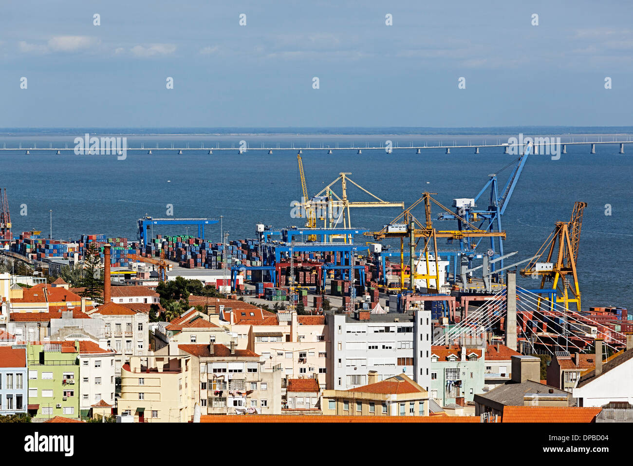 Portugal, Lisbon, Alfama, view to docks Stock Photo - Alamy