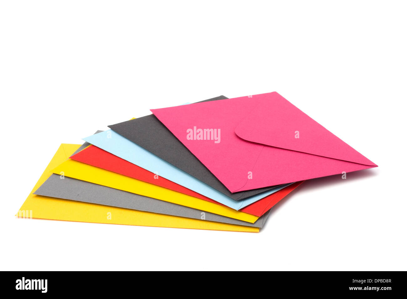 envelopes isolated on the white background Stock Photo - Alamy