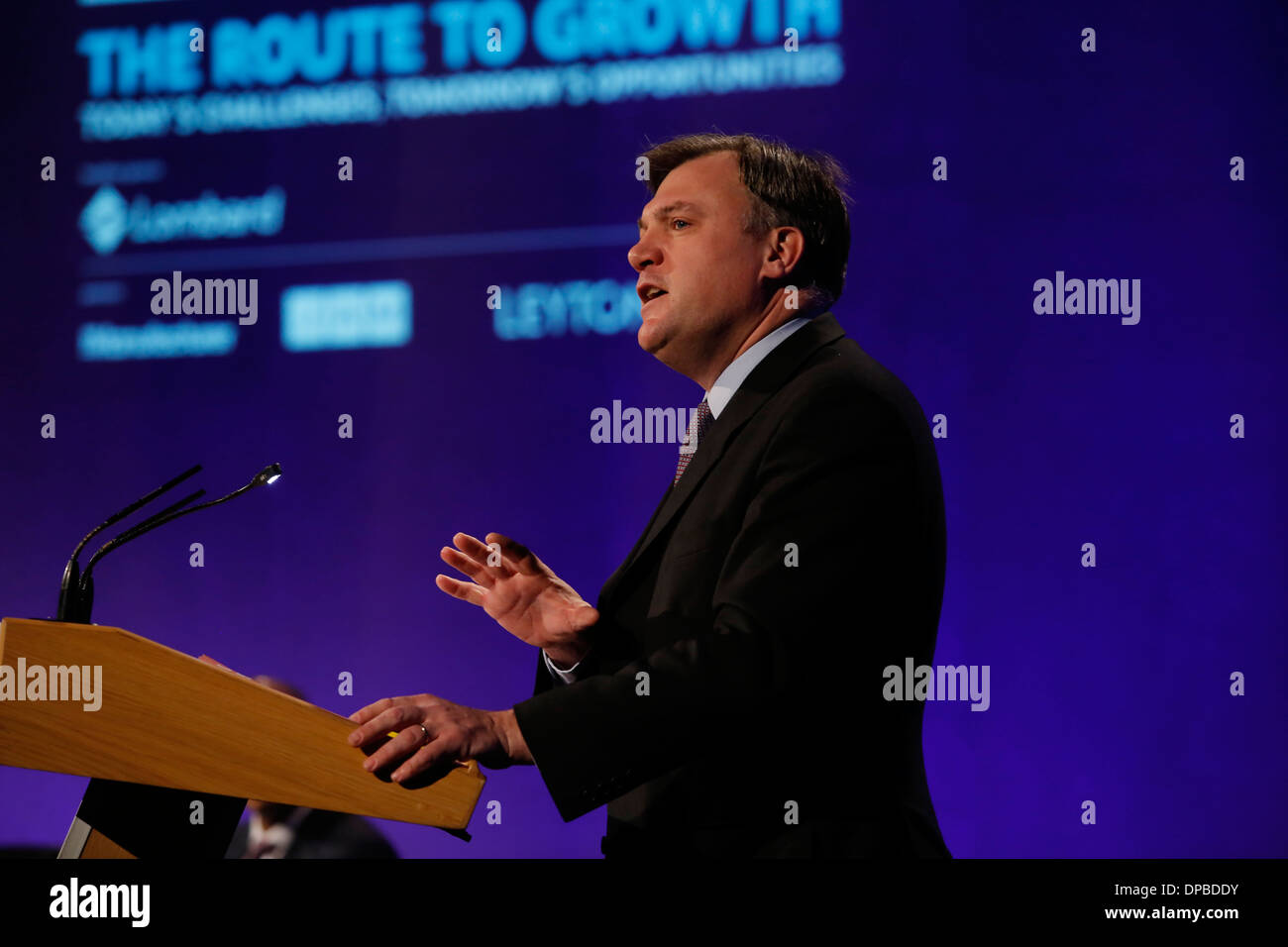 Shadow Chancellor of the Exchequer Ed Balls MP at the EEF Conference at ...