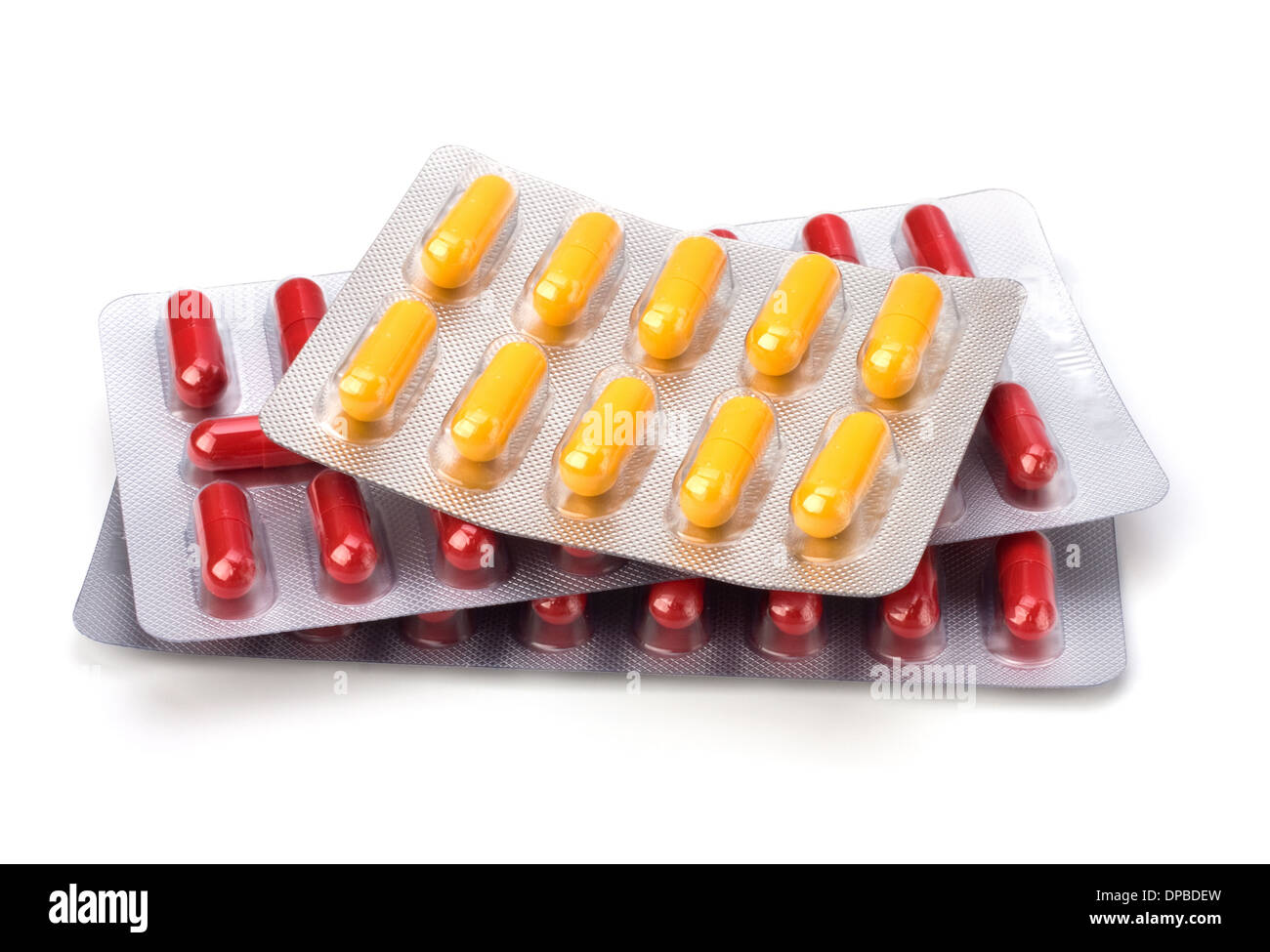 medical capsules isolated on white Stock Photo - Alamy