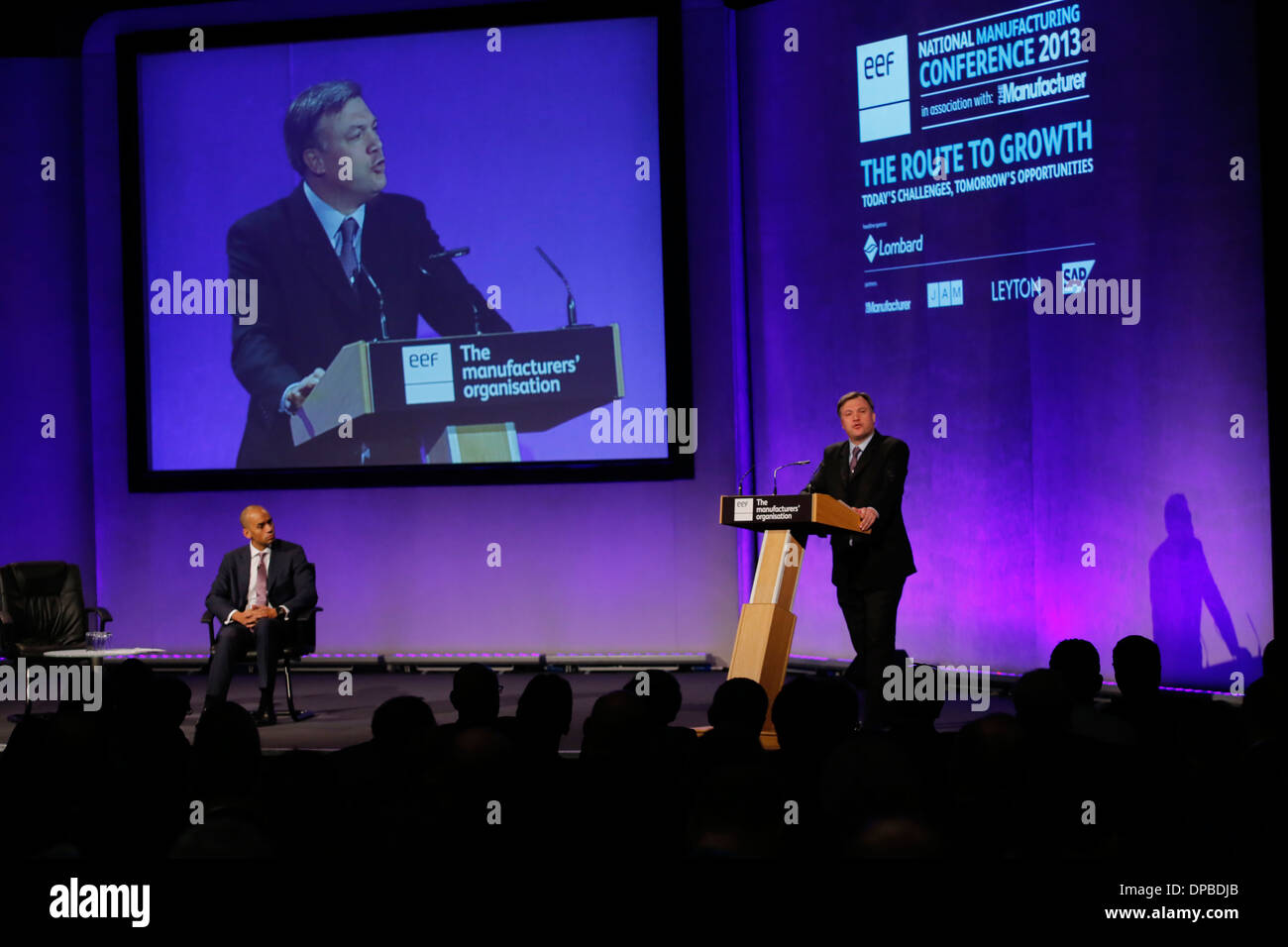 Shadow Chancellor of the Exchequer Ed Balls MP at the EEF Conference at ...