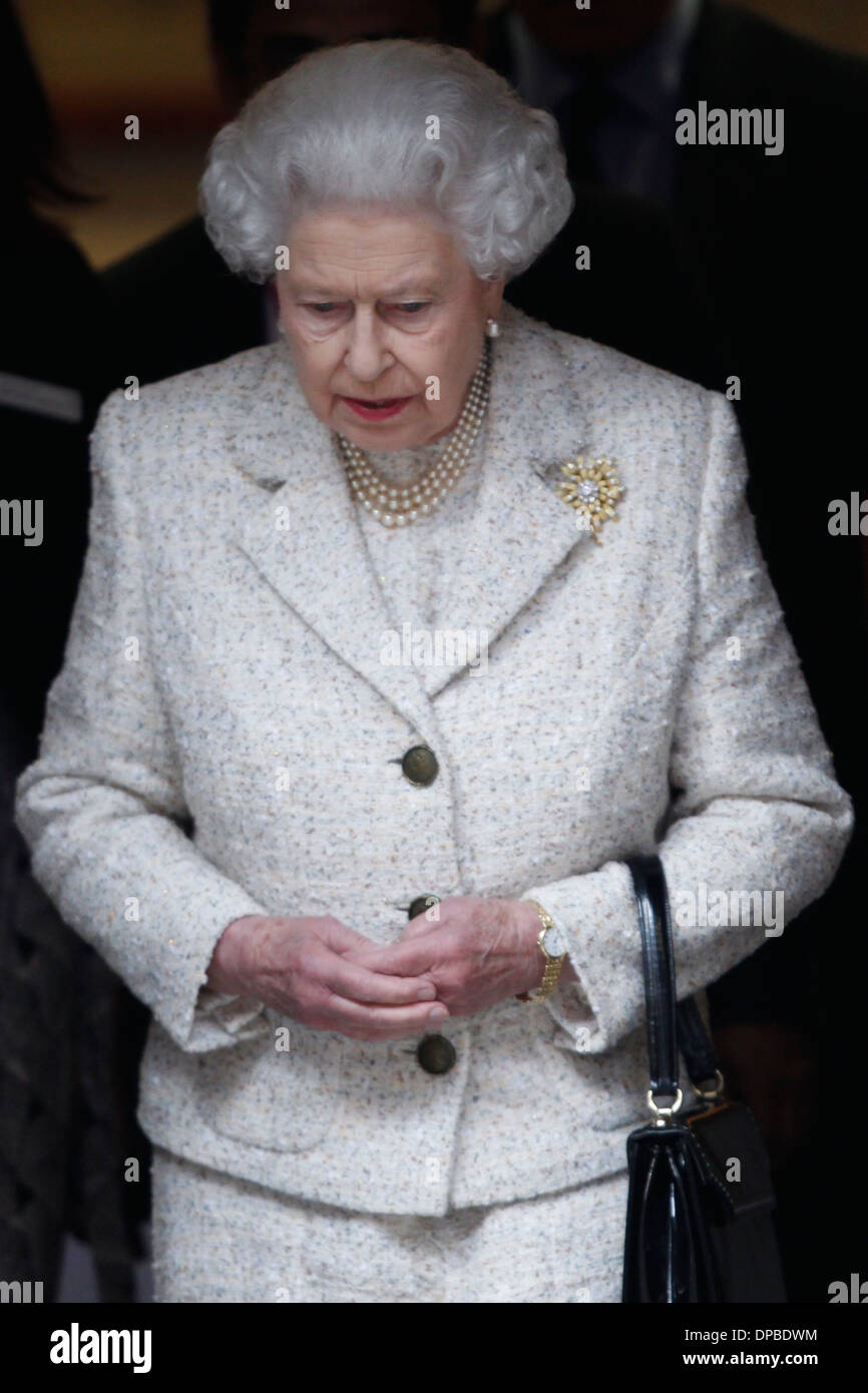 Britain's Queen Elizabeth II departs the London Clinic following a ...