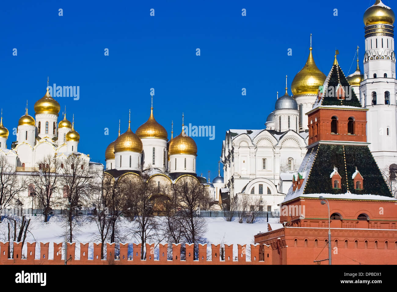 Moscow Kremlin and Churches Stock Photo - Alamy