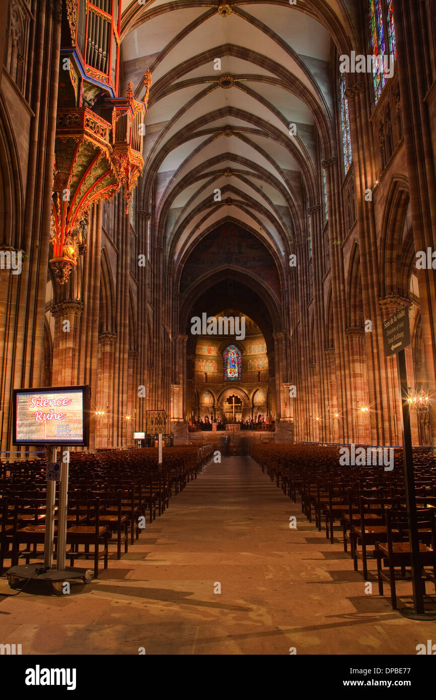 Stained glass windows strasbourg cathedral hi-res stock photography and ...