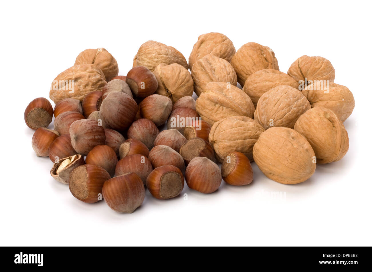 nuts isolated on white background Stock Photo - Alamy