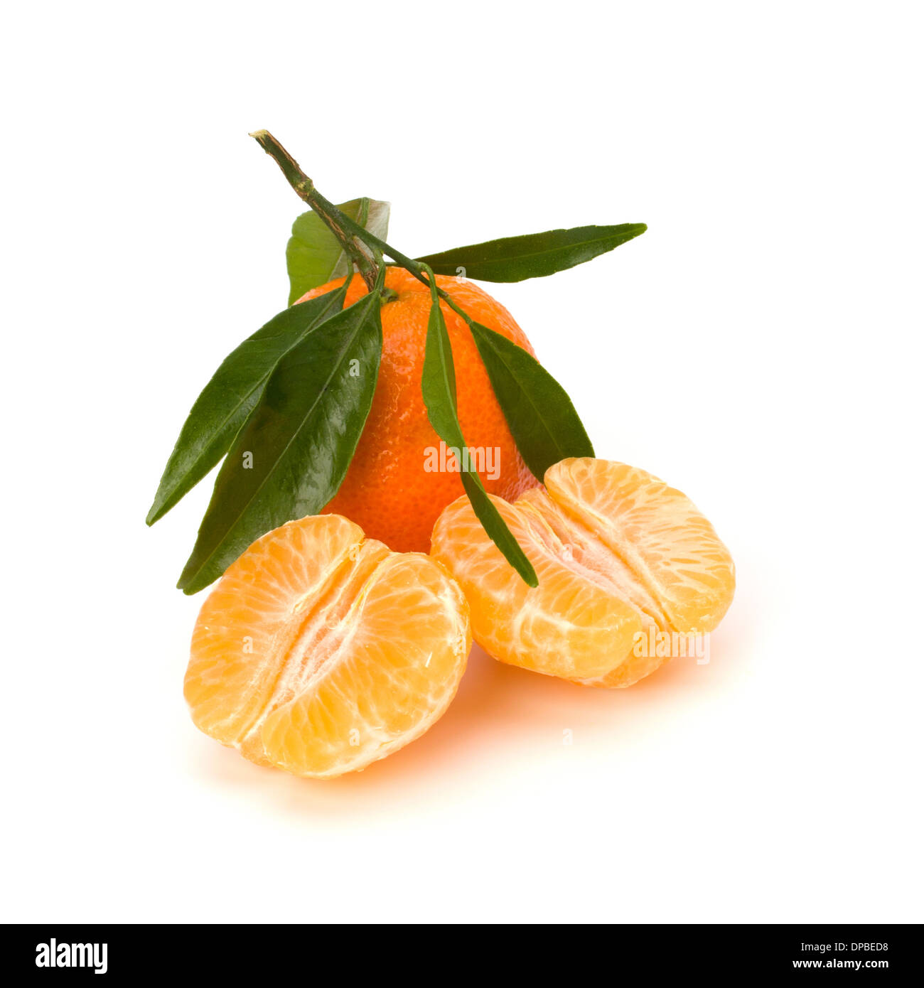 Tangerines isolated on white background Stock Photo - Alamy