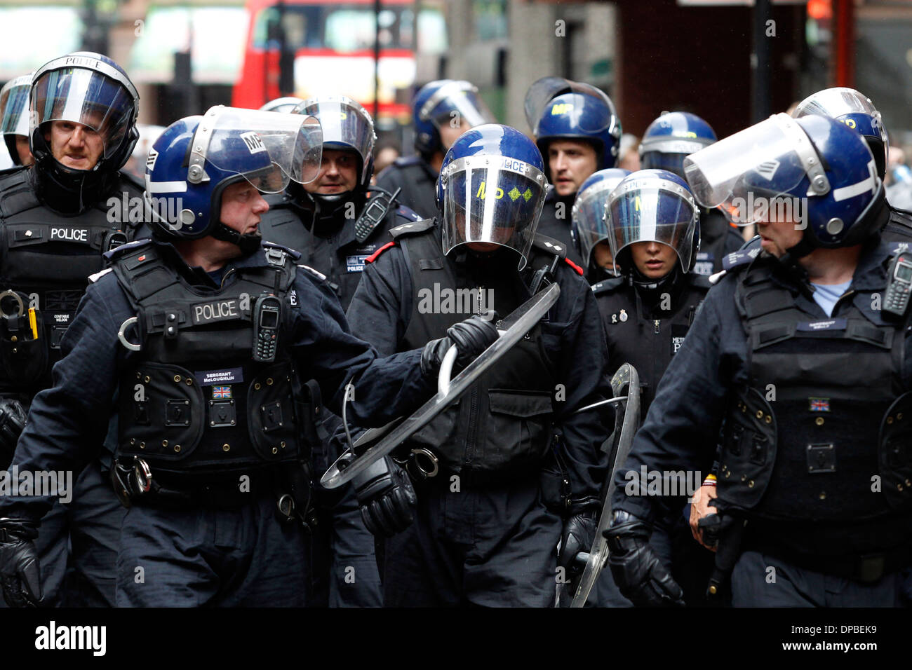 Metropolitan Police clash with protesters at Golden square in London ...