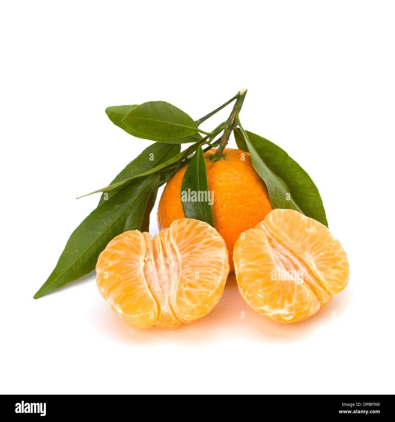 Tangerines isolated on white background Stock Photo - Alamy