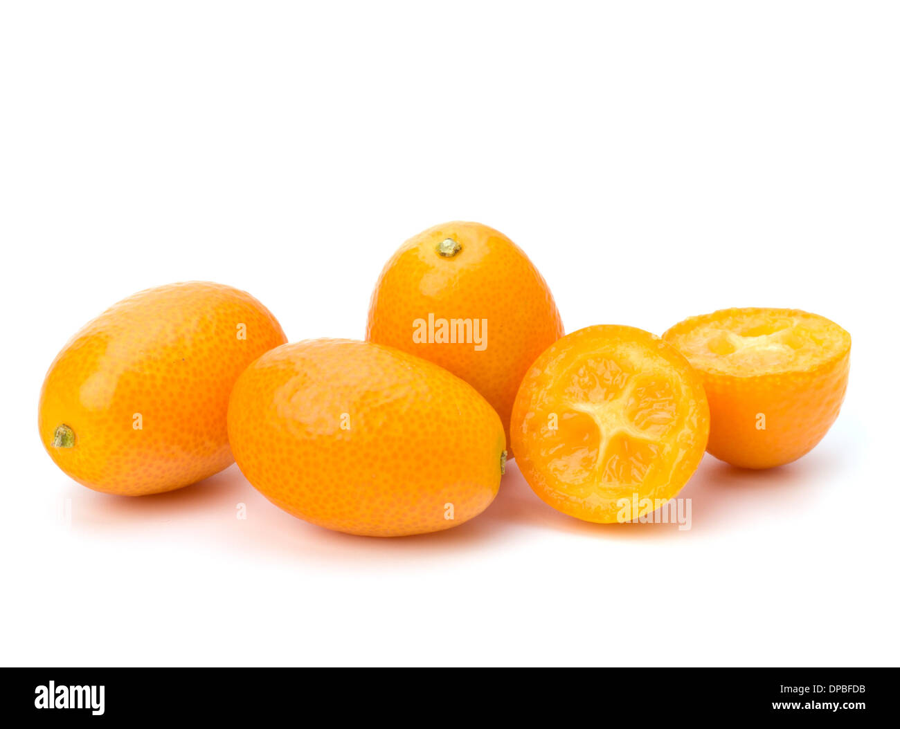 Cumquat or kumquat isolated on white background close up Stock Photo ...