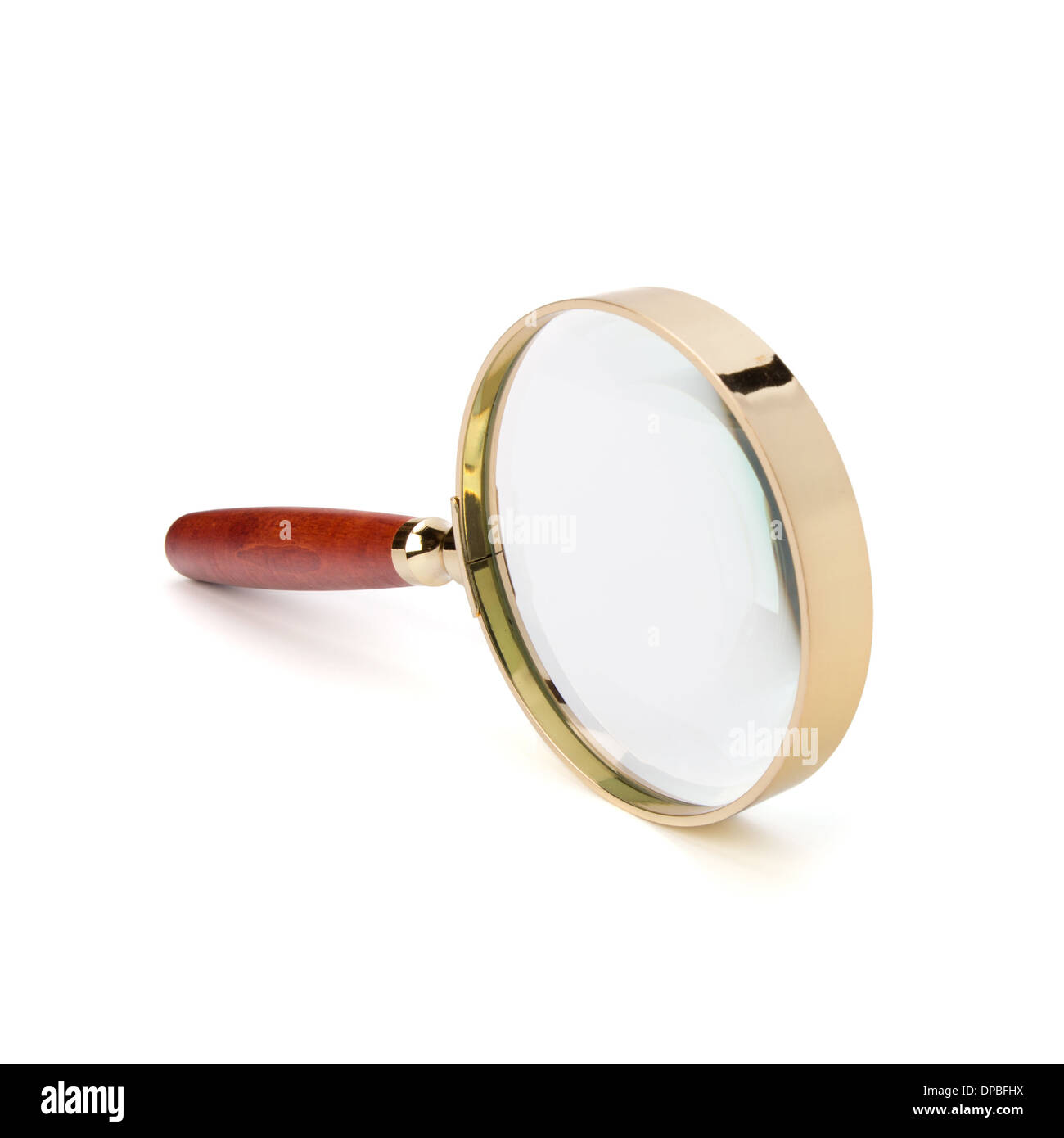 hand magnifier isolated on white background Stock Photo - Alamy