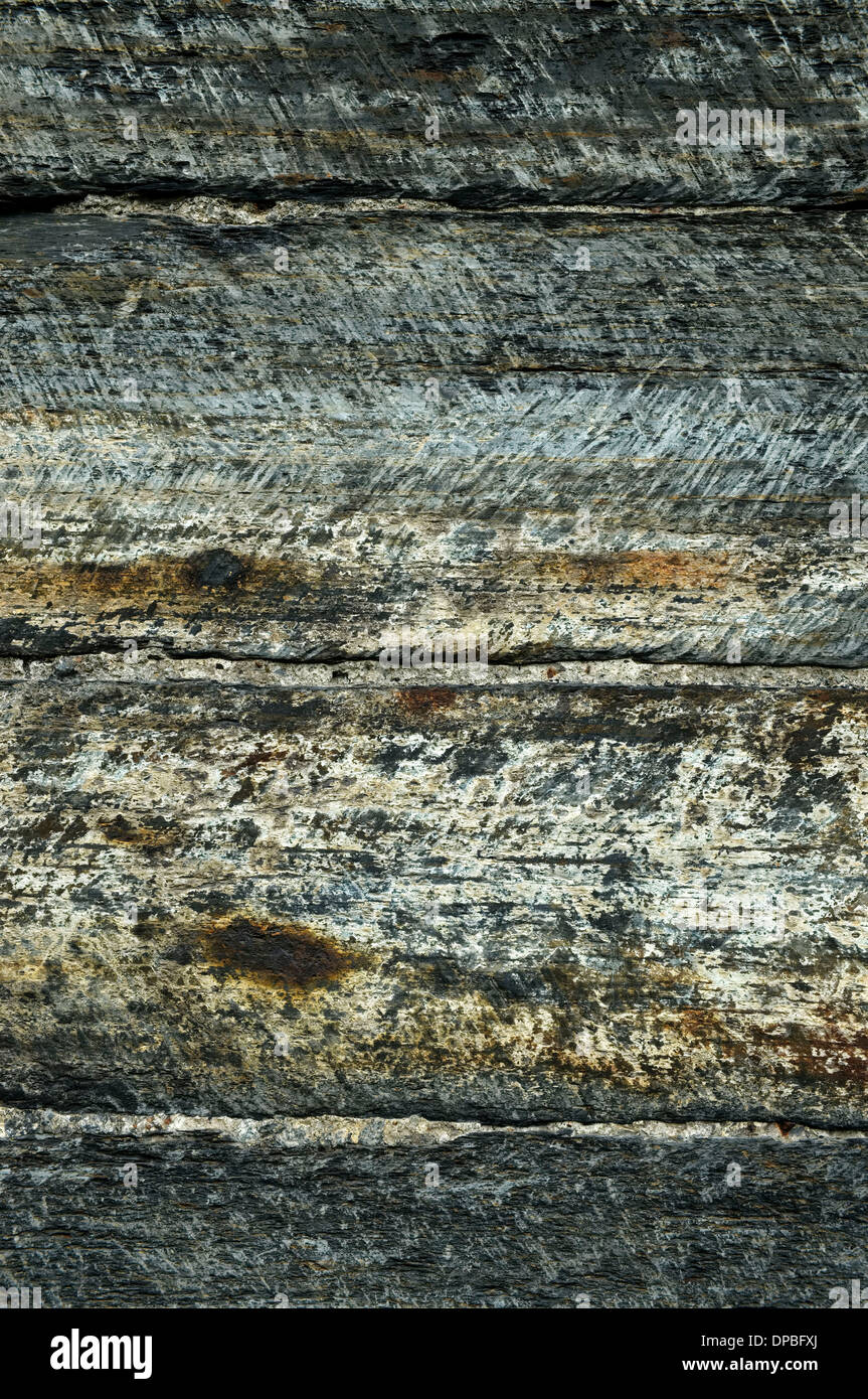 UK, Wales, House wall made of schist Stock Photo - Alamy